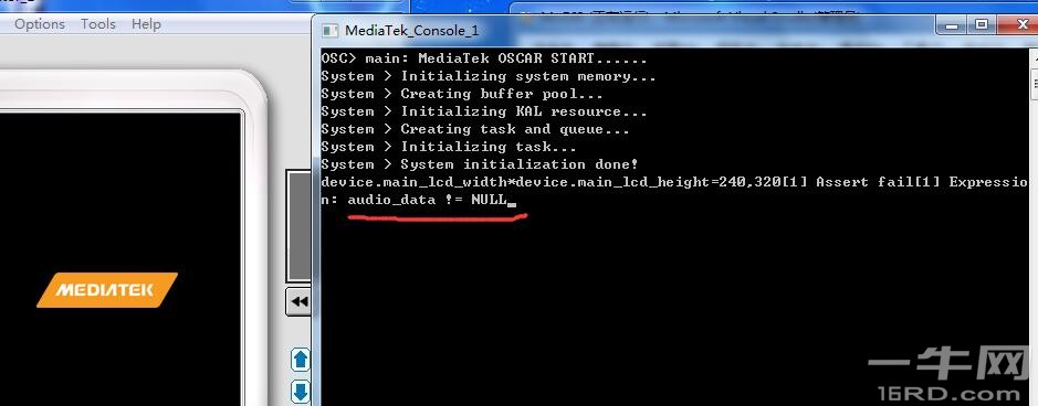 mt2503 modis在logo处不运行了提示audio_data != NULL就退出,进不了桌面-一牛网论坛