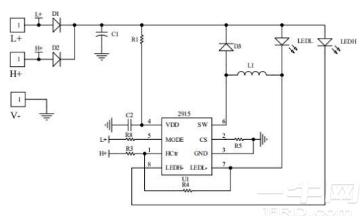 AP2915一路串两路驱动IC内置MOS管高恒流精度-一牛网论坛