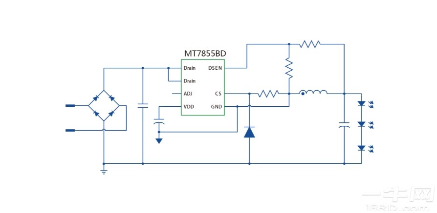 MT7855BS/7855BD高功率因数/多重保护机制/非隔离LED驱动芯片-一牛网论坛