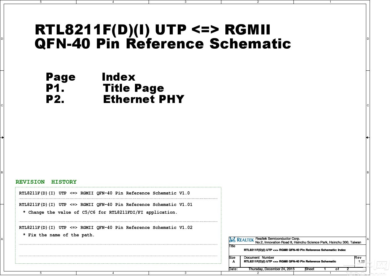 瑞芯微RTL8211F原理图参考-一牛网论坛