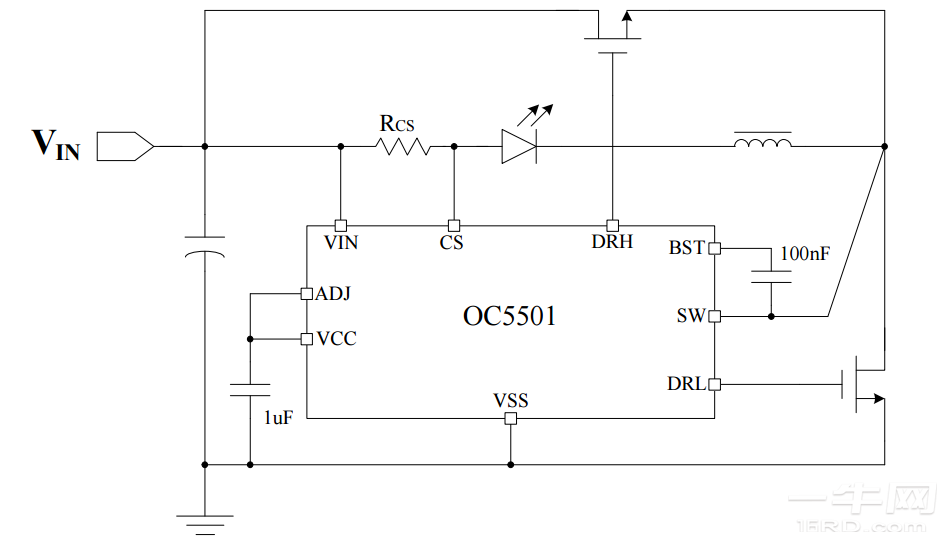 同步降压 LED 恒流驱动器OC5001替代MT7201，PT4121，PT4115.BP1360，QX5241-一牛网论坛