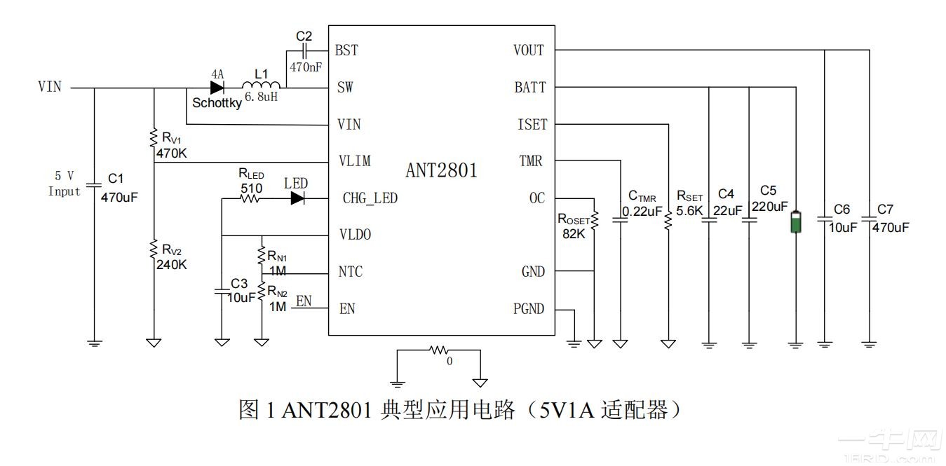 安耐科ANT2801高效充电芯片规格书/datasheet-一牛网论坛