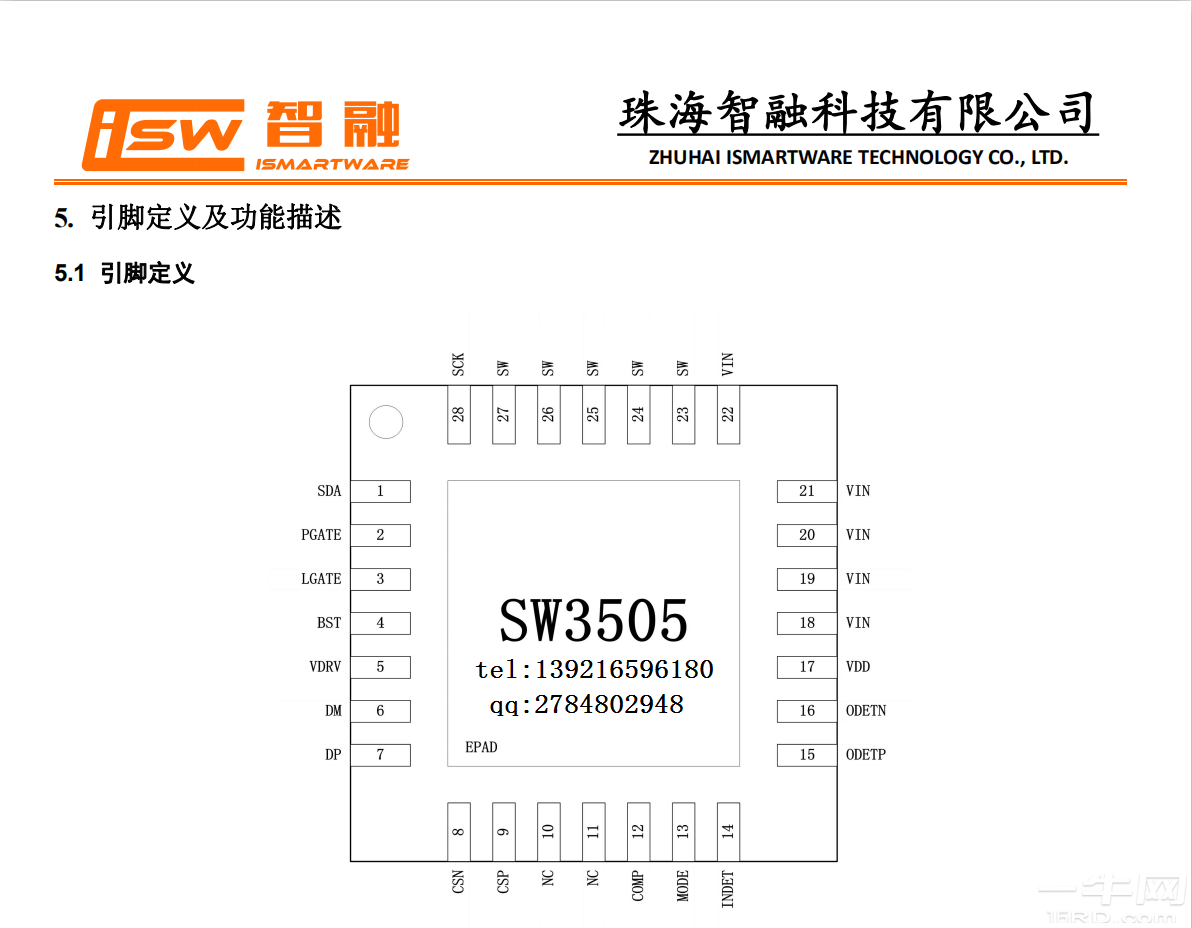 SW3505支持双口QC3.0快充多协议同步降压车充芯片，输出电流...-一牛网论坛