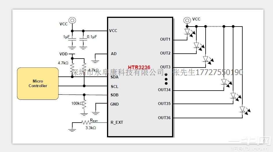 IS31FL3236/SN3236/HTR3236(36路RGB LED驱动IC）-一牛网论坛