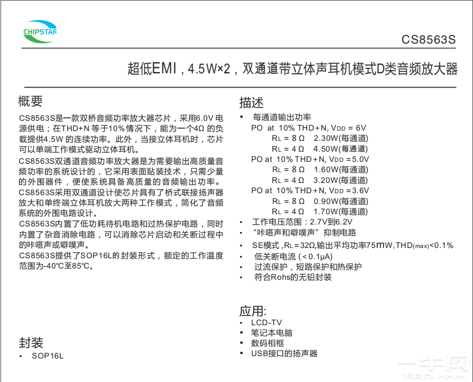 CS8563/CS8631/CS8623/CS8626/CS86552几款D类功放IC如何获得好的音质-一牛网论坛