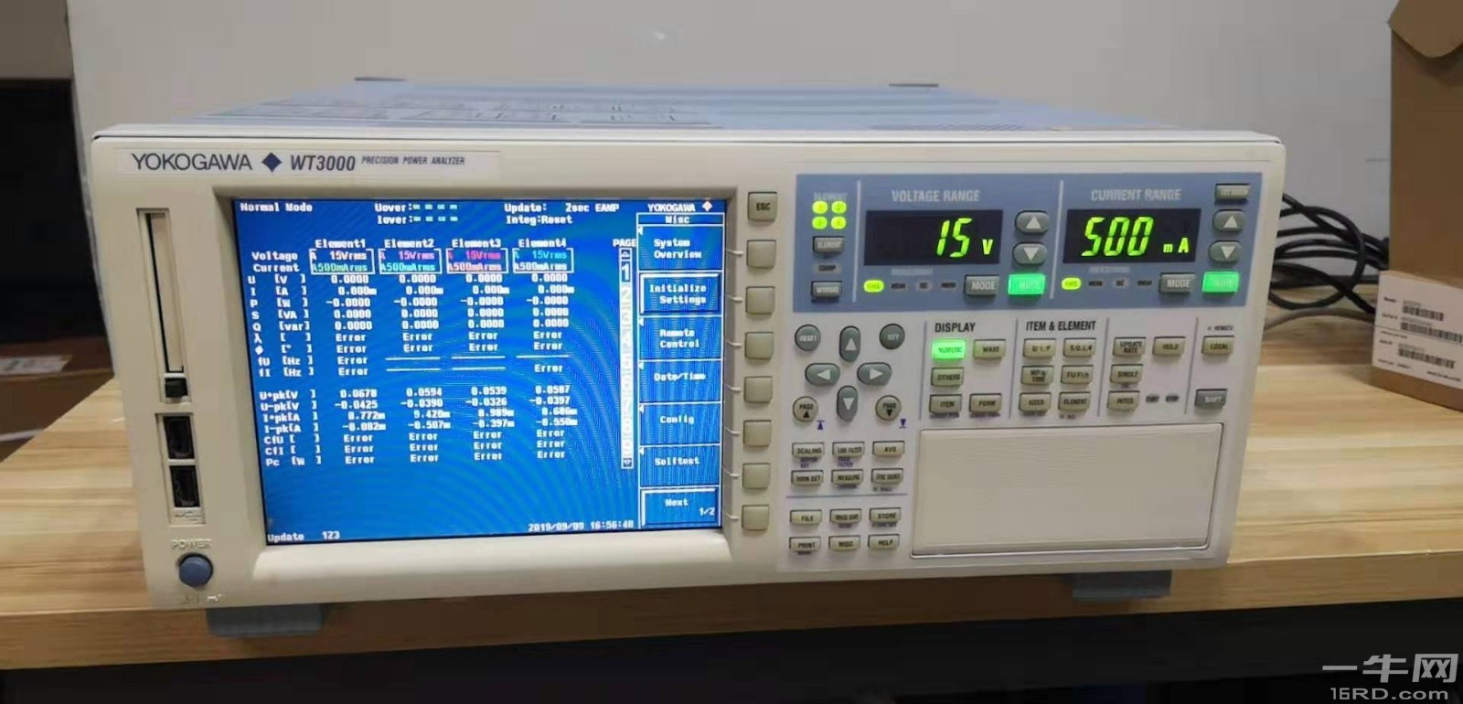 横河YOKOGAWA WT3000电机高精度功率分析仪电参检测仪-一牛网论坛