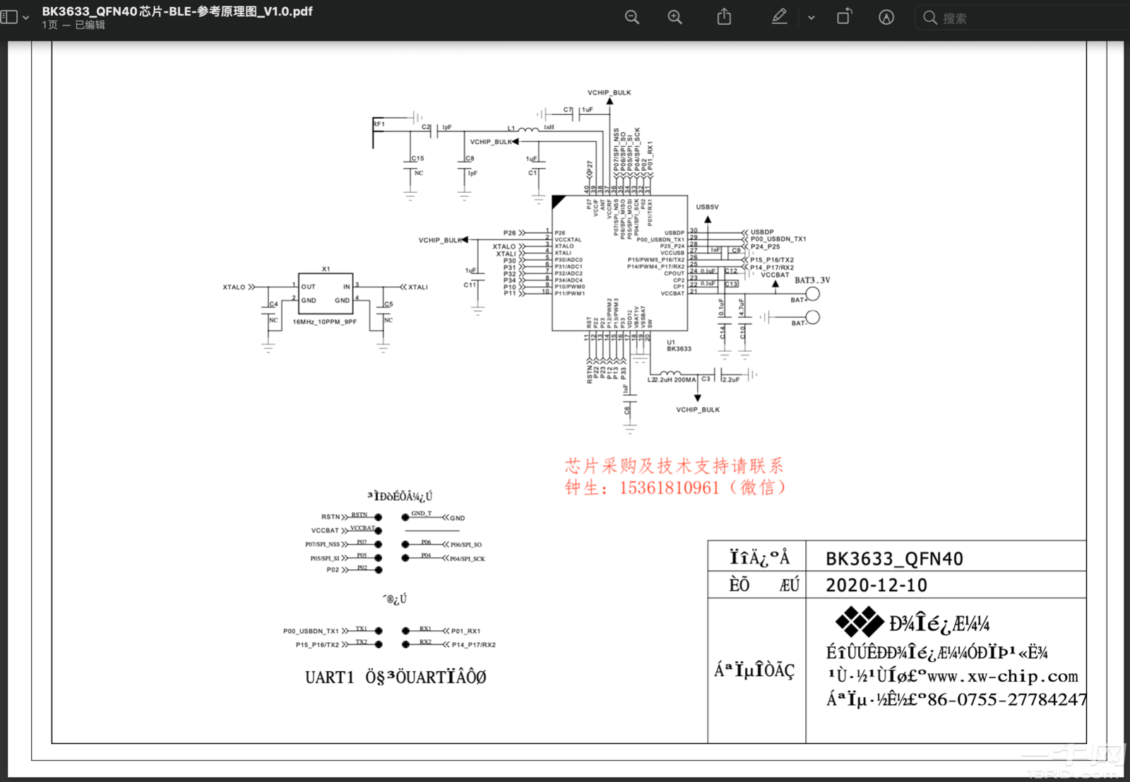 BK3633-QFN32/QFN40/QFN48芯片规格书，硬件原理图，天线设计及sdk-一牛网论坛