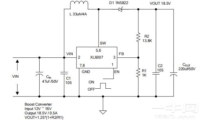 芯龙XL6007 400KHz 60V 2A升降压型DC-DC转换器datasheet-一牛网论坛