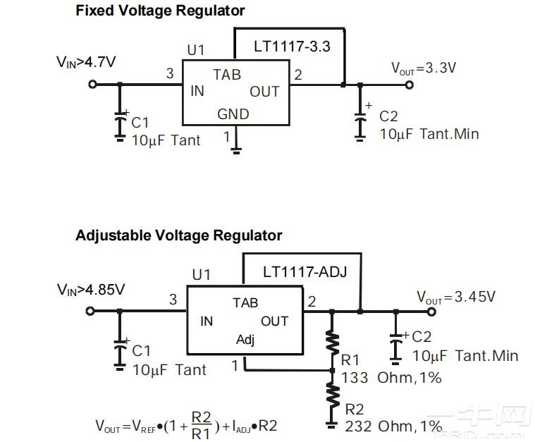 南京豪纳LT1117 1A LDO稳压器规格书/datasheet-一牛网论坛