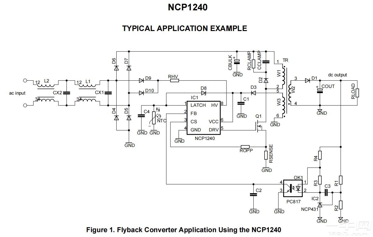 安森美NCP1240固定频率电流模式控制器datasheet-一牛网论坛