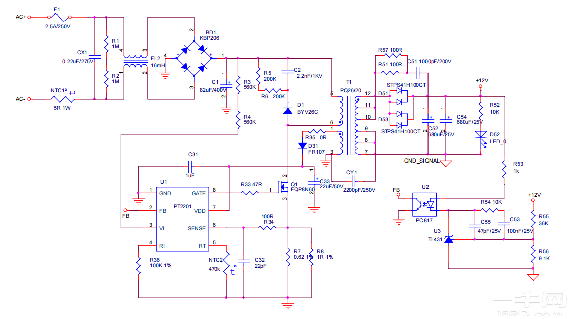 PT2201 12V/5A SCH & PCB 原理图-一牛网论坛