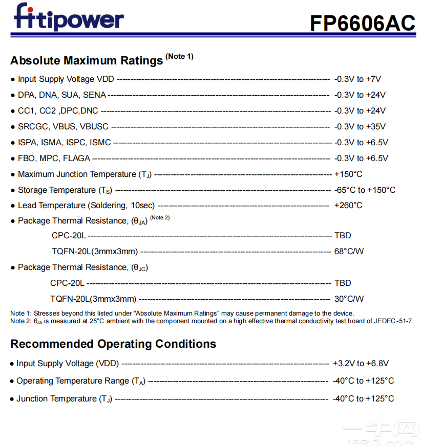 FP6606ACLP5 CPC-20L USB电源传输3.0协议控制器-一牛网论坛