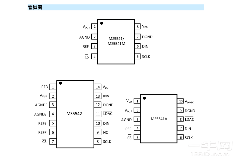 MS5541/MS5542 高精度数模转换器—完美替代AD5541/AD5542-一牛网论坛