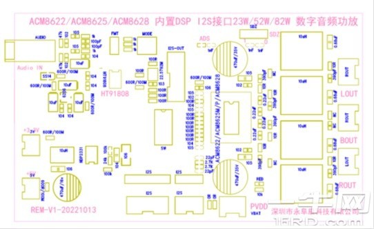 ACM8625/ACM8628/ACM8622 I2S输入内置DSP数字功放IC系列助推音频产...-一牛网论坛