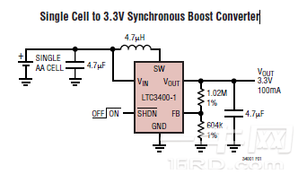 Linear LTC3400-1 600mA 1.2MHz微功率同步升压转换器datasheet-一牛网论坛