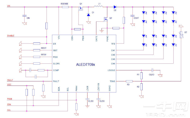 意法半导体ALED7709 4通道200mA汽车LED驱动器datasheet-一牛网论坛