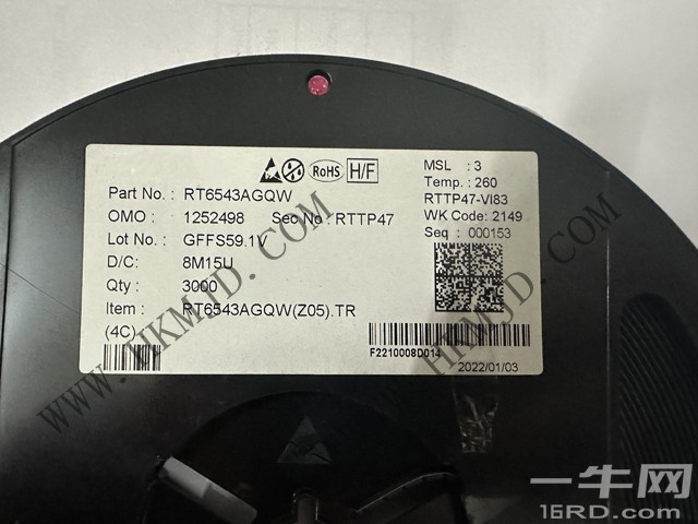 （WQFN-32）RT3612EBGQW PWM控制器，（WQFN-20）RT6543AGQW 开关控制器-一牛网论坛