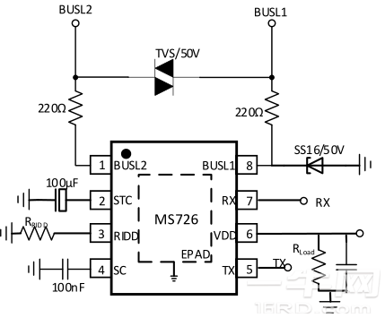 TSS721A,M-Bus,瑞盟MS726仪表总线收发电路-一牛网论坛
