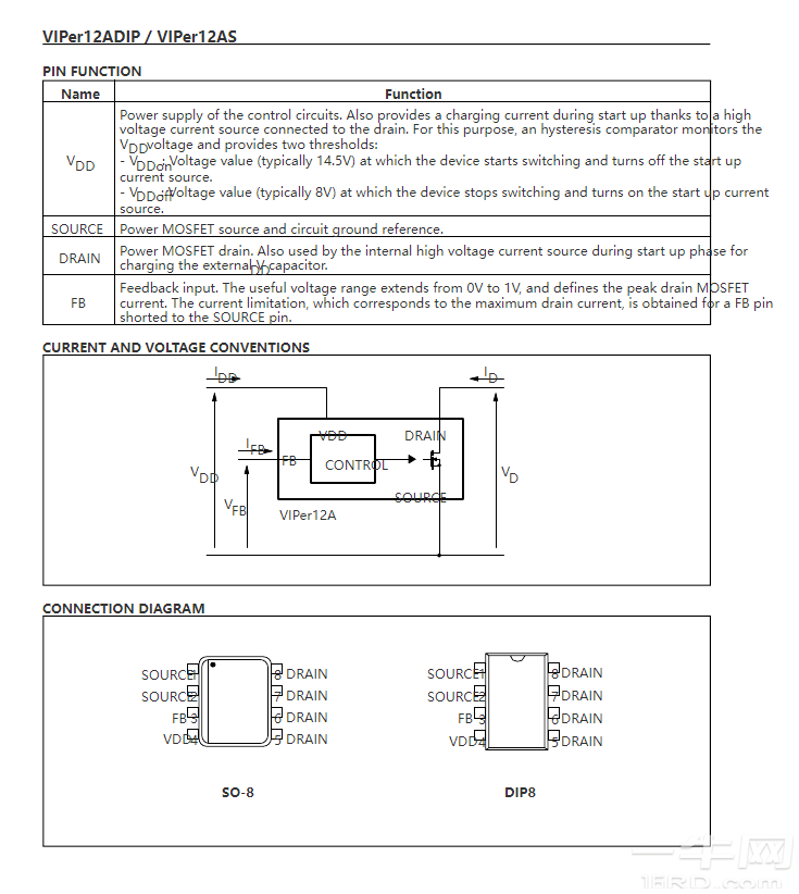 VIPER12A意法VIPER12DIP电磁炉/适配器/充电器电源芯片-一牛网论坛