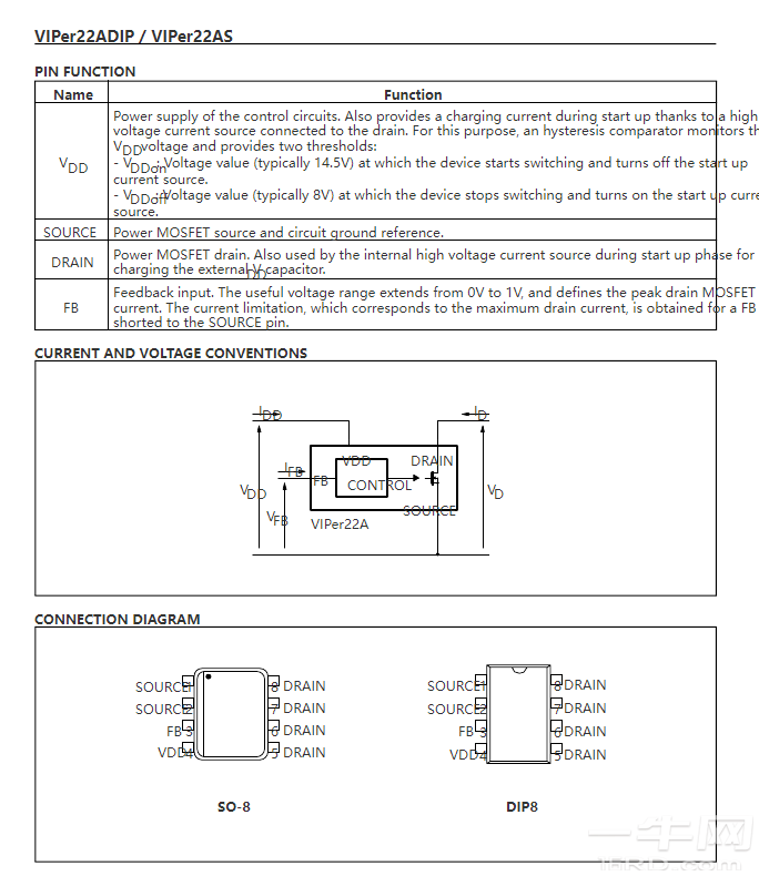 VIPER22A 意法ST原装7W-12W电源芯片VIPER22ADIP现货-一牛网论坛