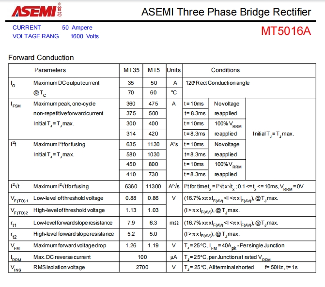 MT5016A-ASEMI逆变焊机专用MT5016A-一牛网论坛