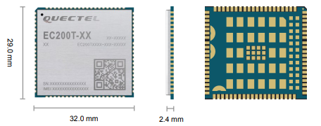 Quectel EC200TEUHB-N06-MN0AA/EC200TAUAA-N06-MN0AA 物联网/M2M 优化 LTE Cat 4 ...