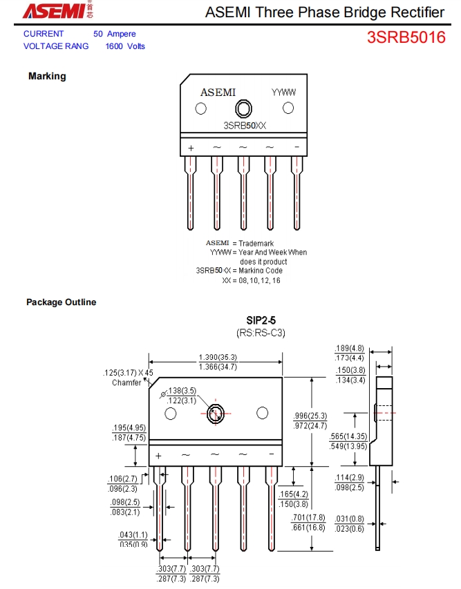 3SRB5016-ASEMI三相整流桥3SRB5016-一牛网论坛