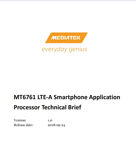 MT6761_LTE-A_Smartphone_Application_Processor_Technical_Brief_V1.0.1-一牛网论坛