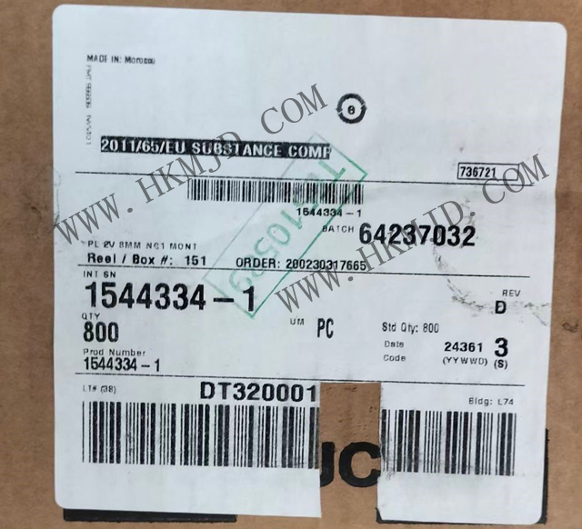 TE Connectivity泰科汽车连接器 (1544334-1) 母端子外壳，线对线，2 位置，12 mm-一牛网论坛