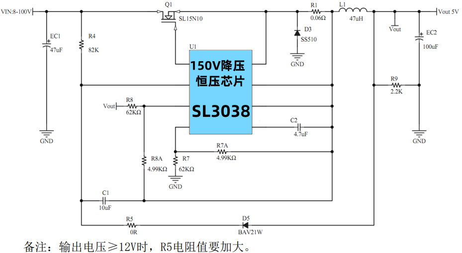SL3038 宽耐压150V降压12V2.5A、5V2.5A降压恒压电源芯片-一牛网论坛